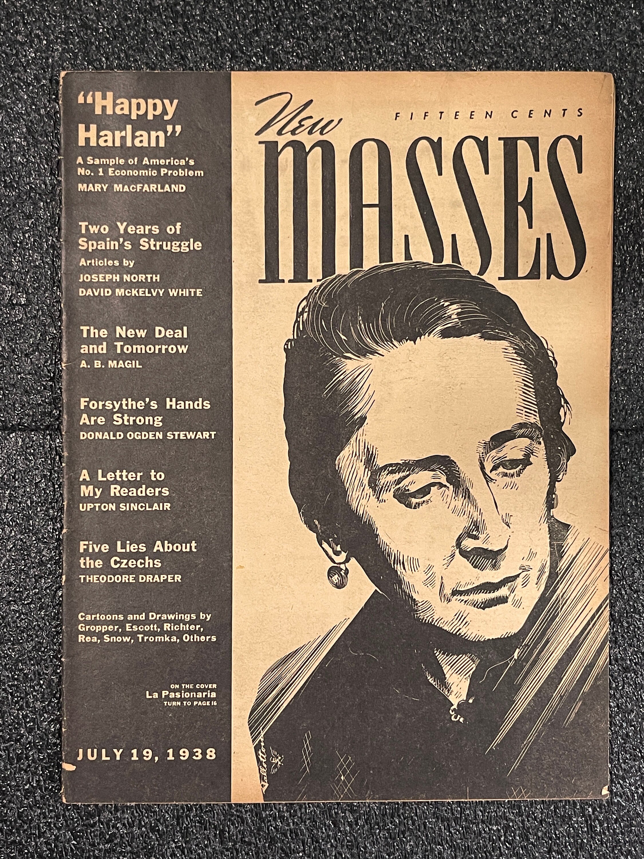 New Masses July 19 1938 Upton Sinclair New Deal Gropper CPUSA - Etsy