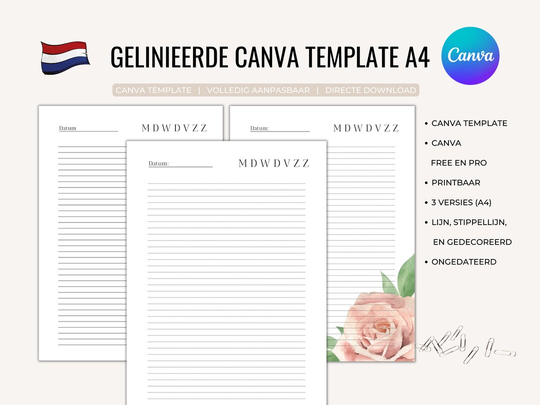 Nederlands Volledig aanpasbare Canva Template / Sjabloon - Etsy Nederland