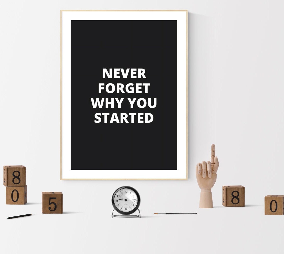 Affirmation Wall Art Wall Art Motivational Posters Office Decor Canvas ...