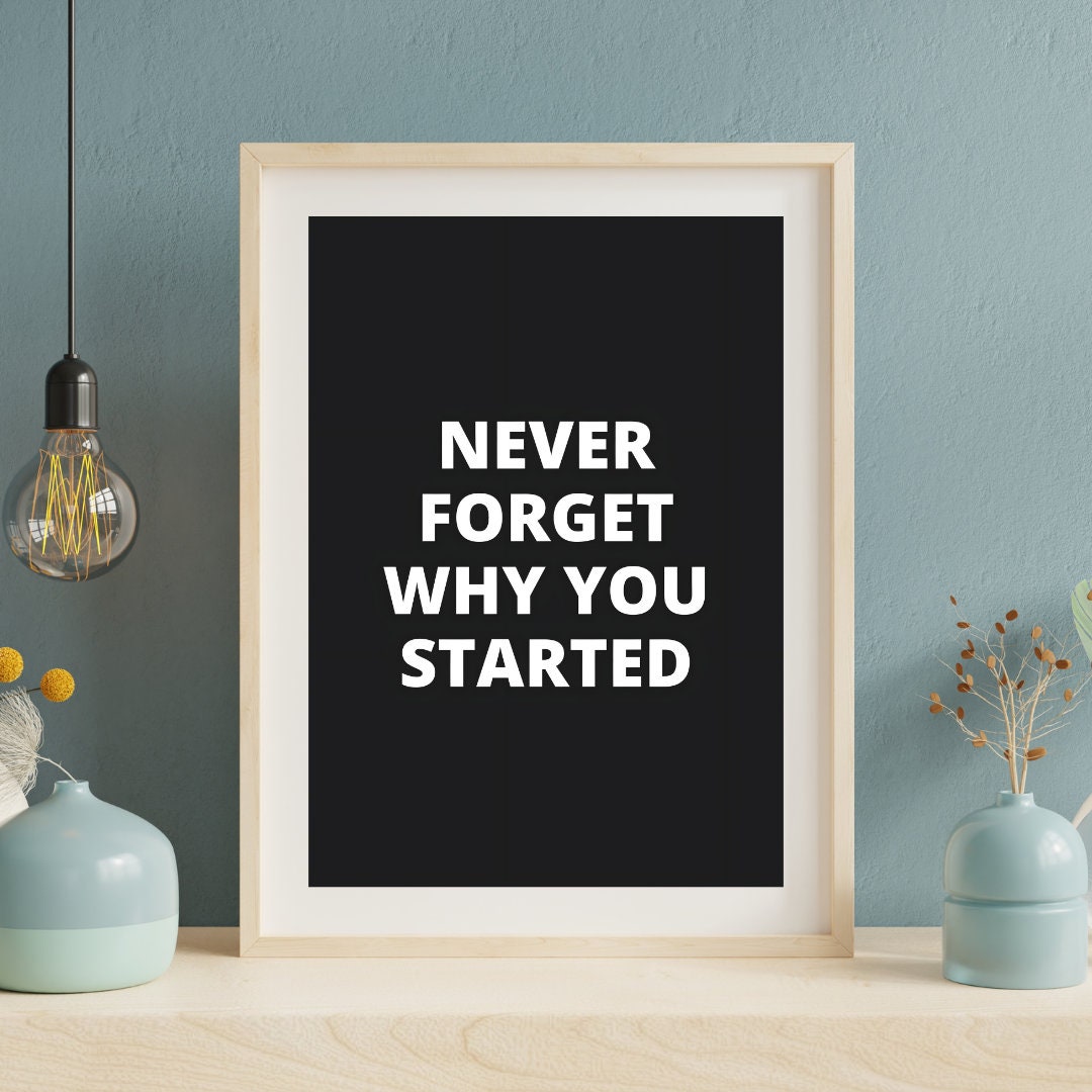 Affirmation Wall Art Wall Art Motivational Posters Office Decor Canvas ...