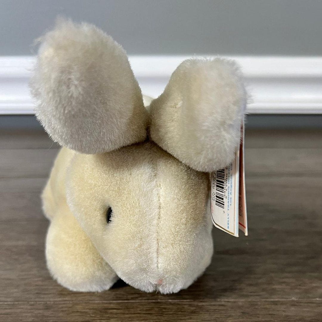 Vintage Kellytoy Cream Bunny Plush - Etsy