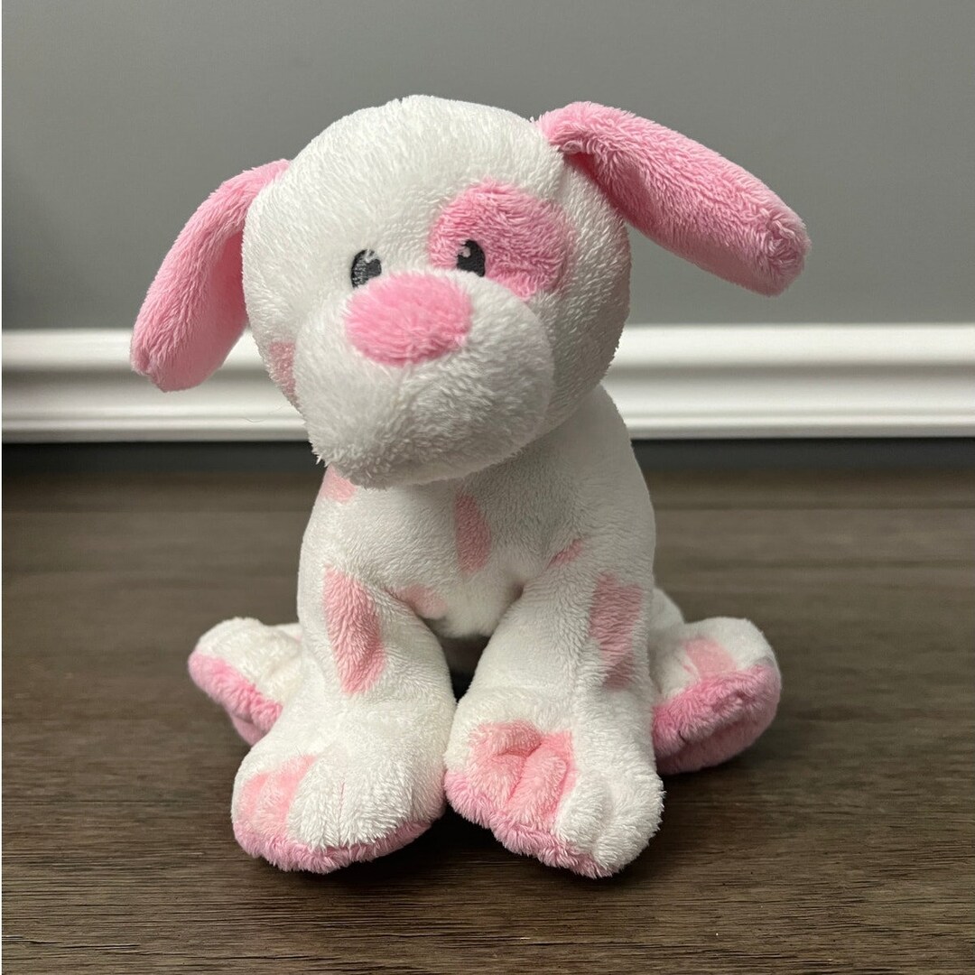Ty Pluffies Tylux Baby Pups the Pink Polka Dotted Dog Plush - Etsy