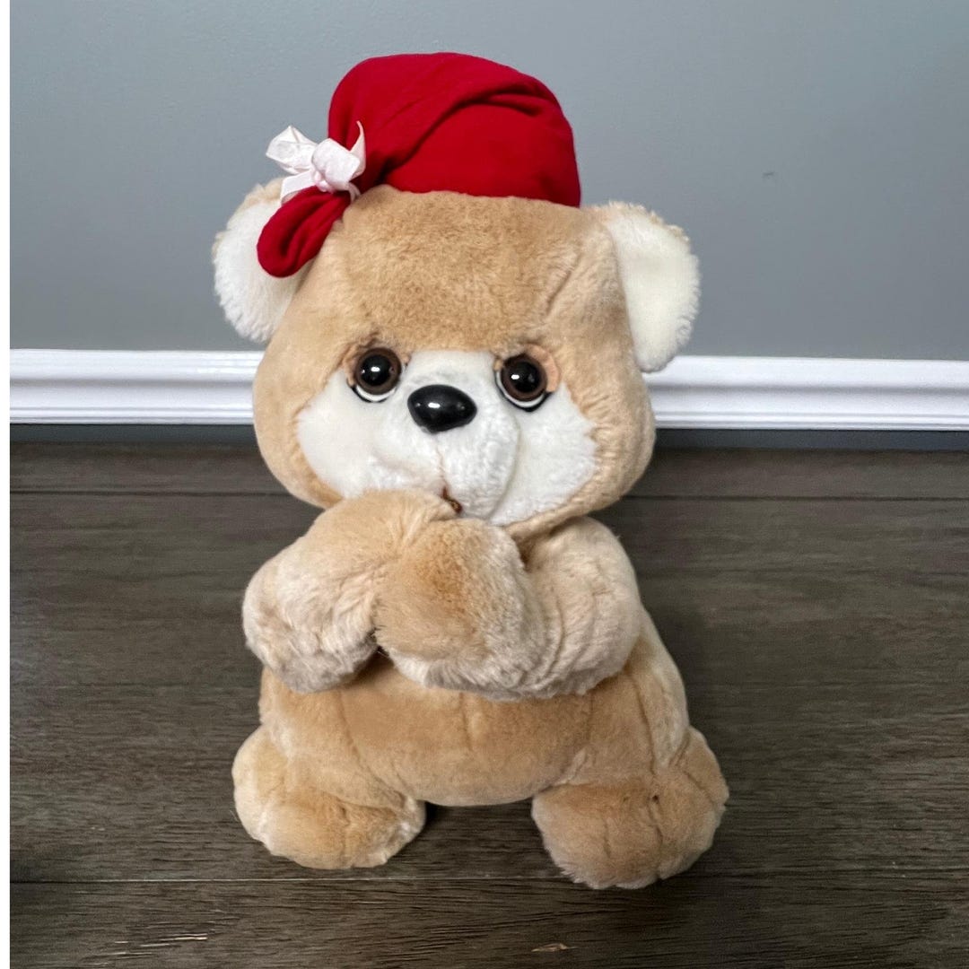 Vintage 1985 Applause God Bless Prayer Teddy Bear 13" Stuffed Animal ...
