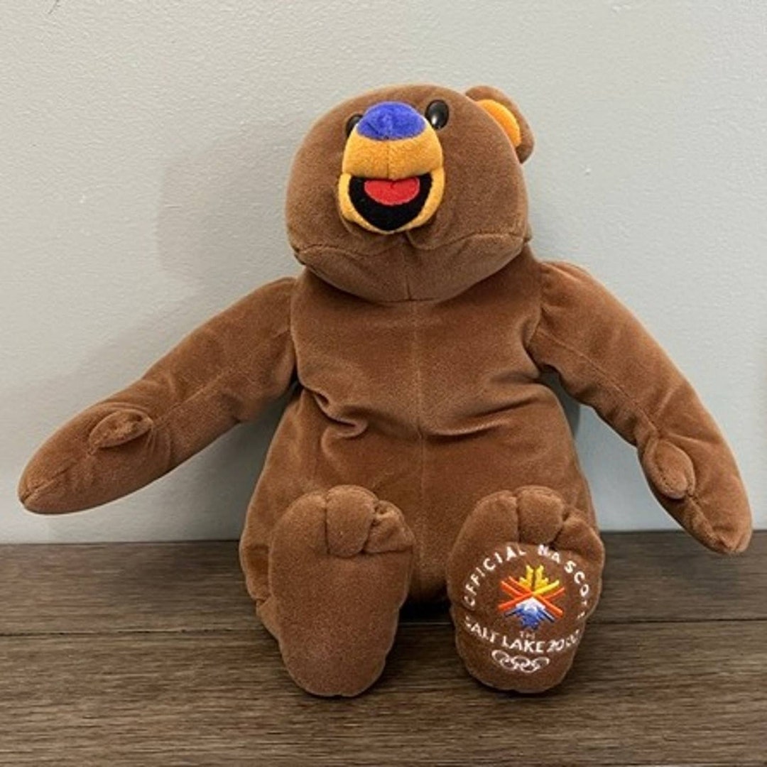 Mattel Bear Coal 2002 Olympics Salt Lake City Plush - Etsy