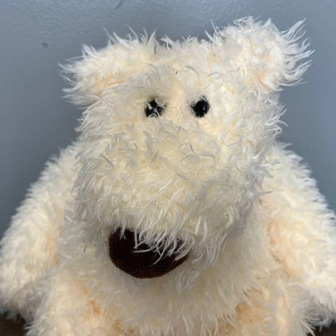 GUND Schlepp Shaggy Cream Teddy Polar Bear Plush - Etsy