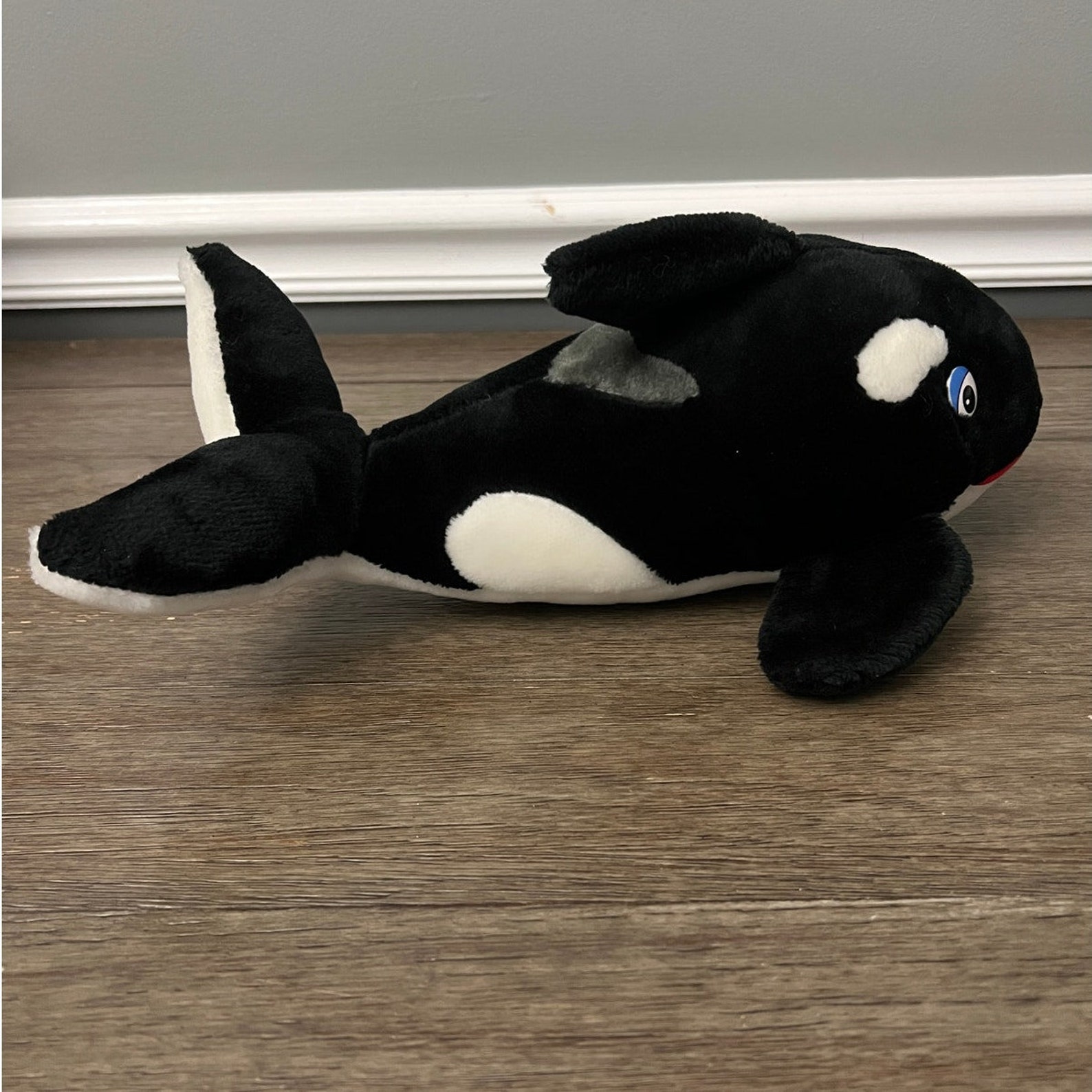 Vintage 80's Sea World Shamu Killer Whale Orca Fish Plush Stuffed ...