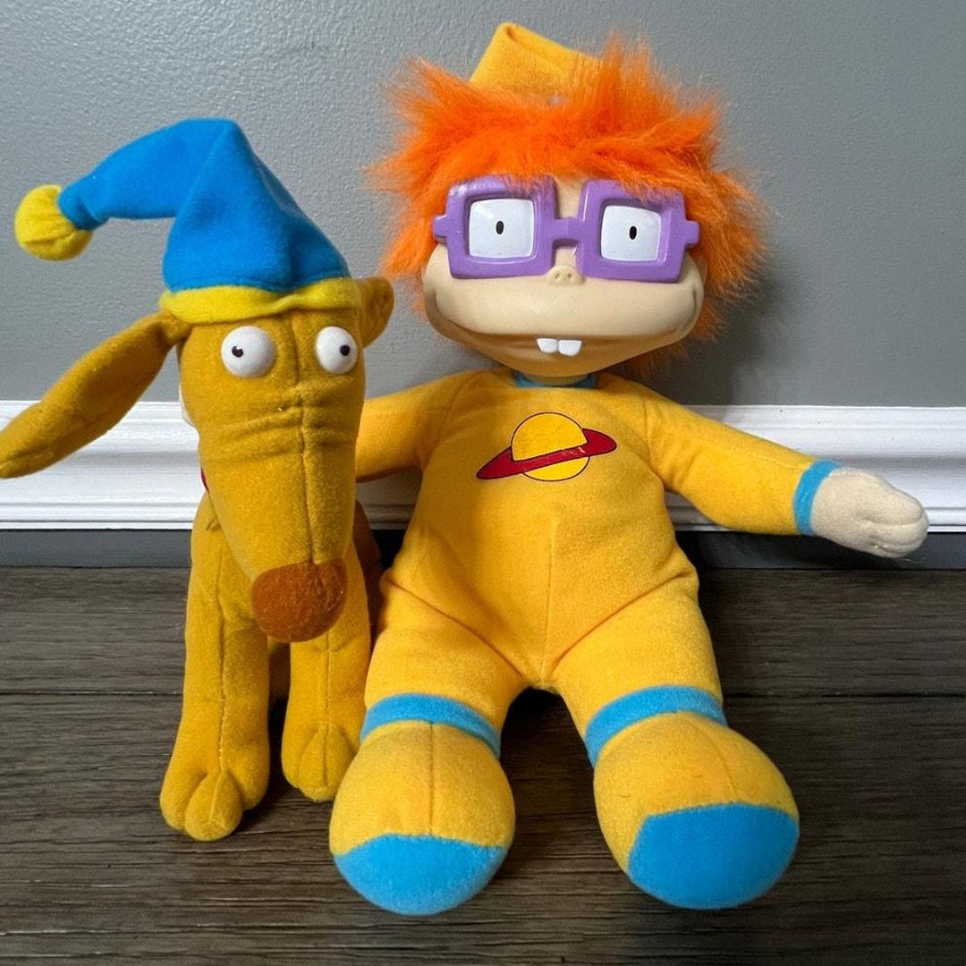 Vintage 1997 Rugrats Slumber Party Set Chuckie & Spike Plush Bundle - Etsy
