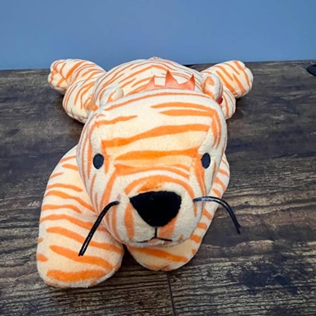 Ty Pillow Pals Purr the Tiger Cat Plush Vintage 1996 - Etsy