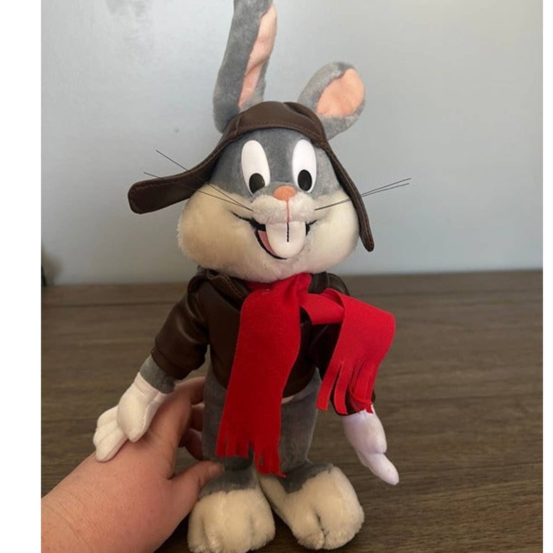 Bugs Bunny Pilot 24K Special Effects Plush Warner Bro Posable Ears ...