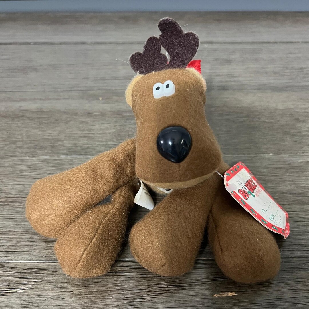 Vintage 1979 Hallmark Rodney Reindeer Plush Stuffed Animal Toy With Tag ...