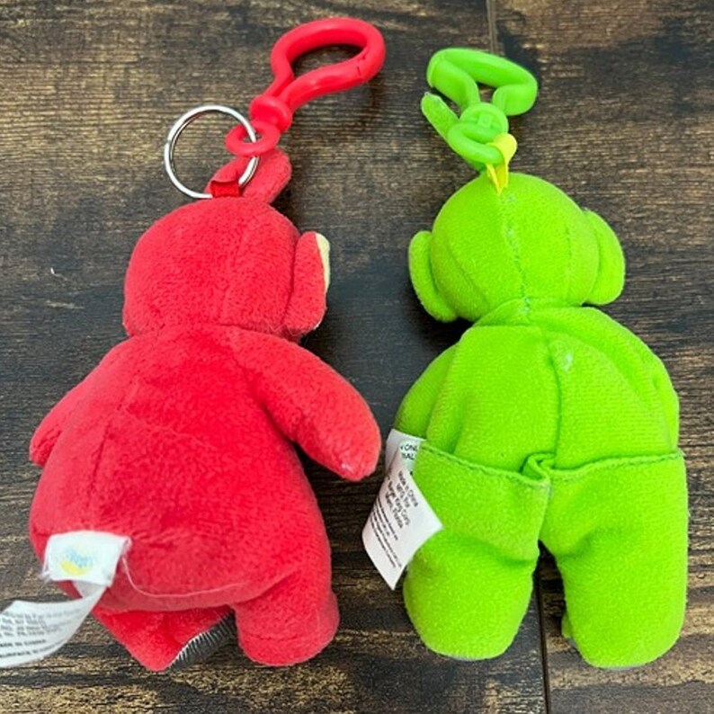 Vintage Teletubbies Po & Dipsy Plush With Clips - Etsy