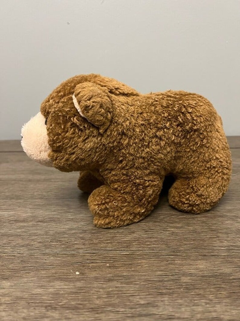 Vintage 1985 Polar Puff Brown Bear Plush 9" - Etsy