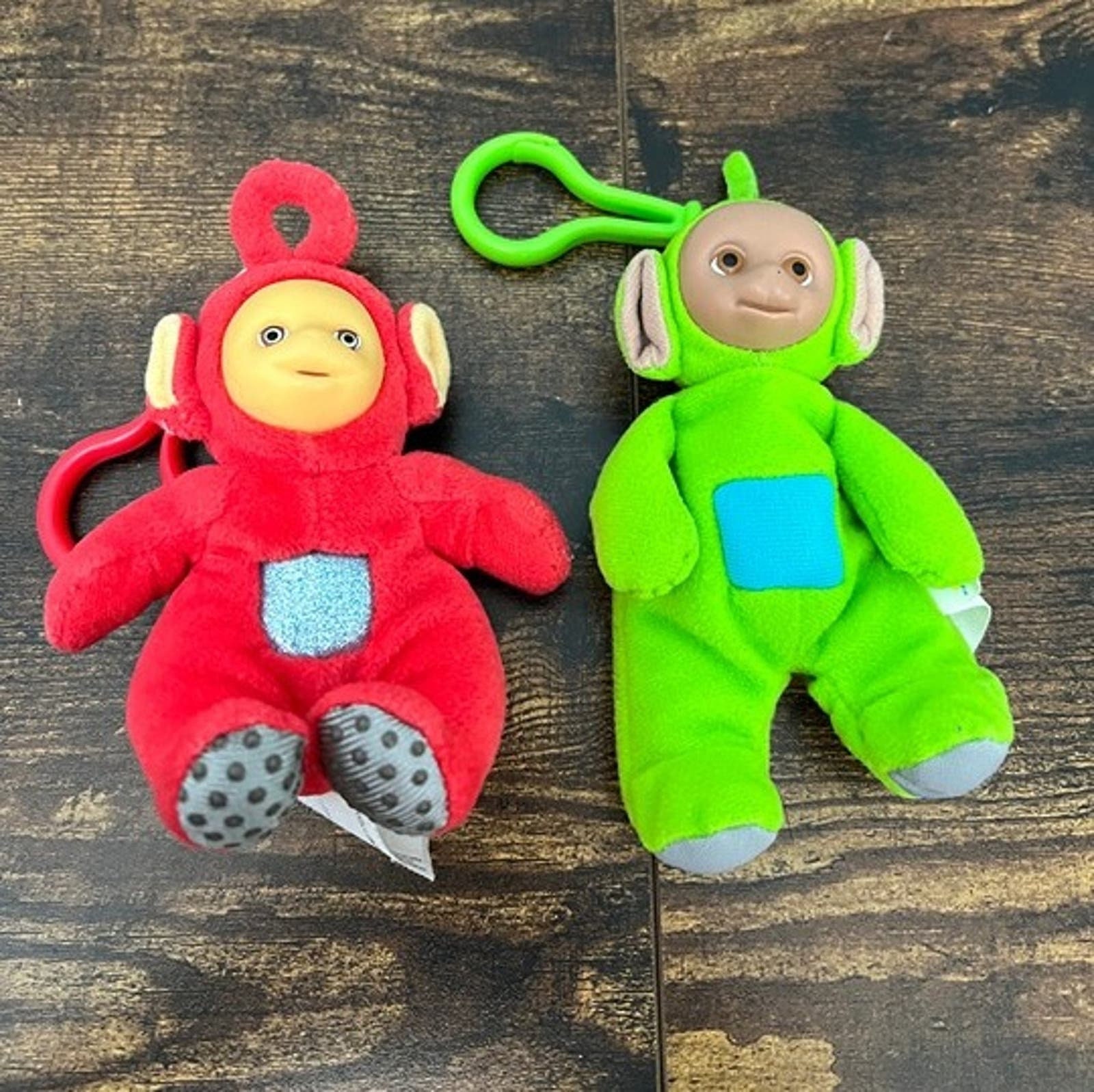 Vintage Teletubbies Po & Dipsy Plush With Clips - Etsy