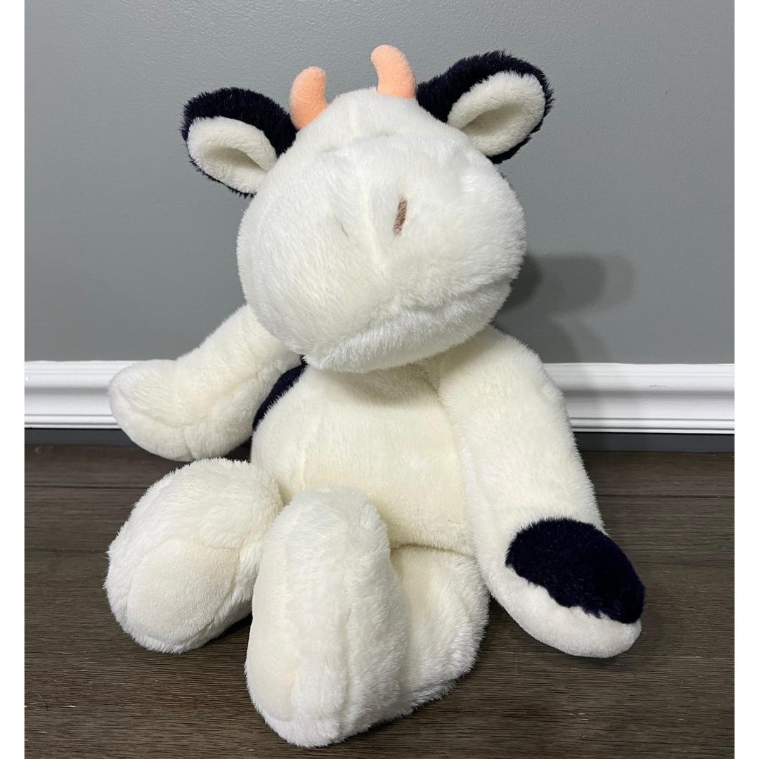 Vintage 1993 Commonwealth Plush Cow Stuffed Animal Toy Barnyard Friend ...