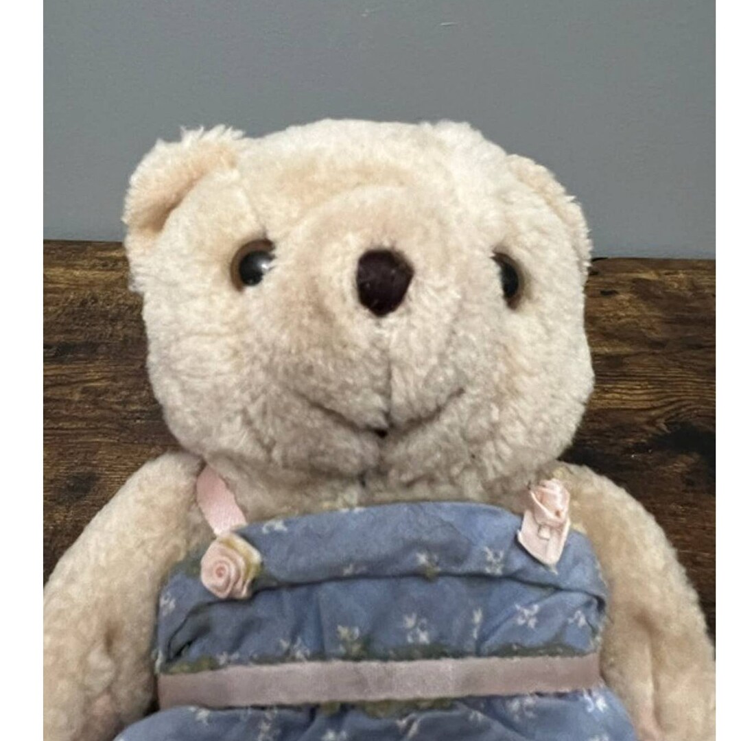 Vintage Cream Posable Teddy Bear Plush - Etsy