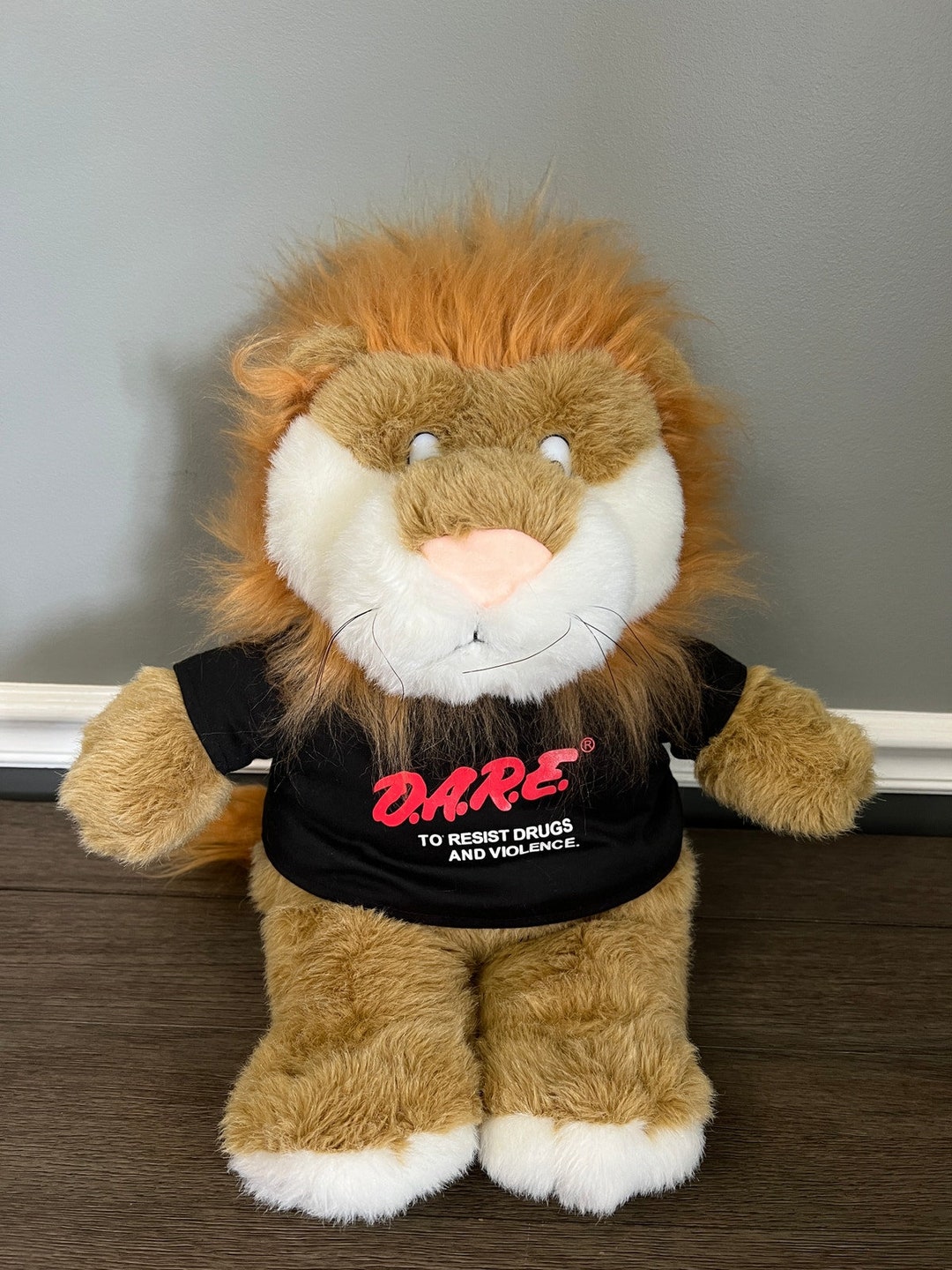 Vintage 90s D.A.R.E. Daren the Lion Plush - Etsy