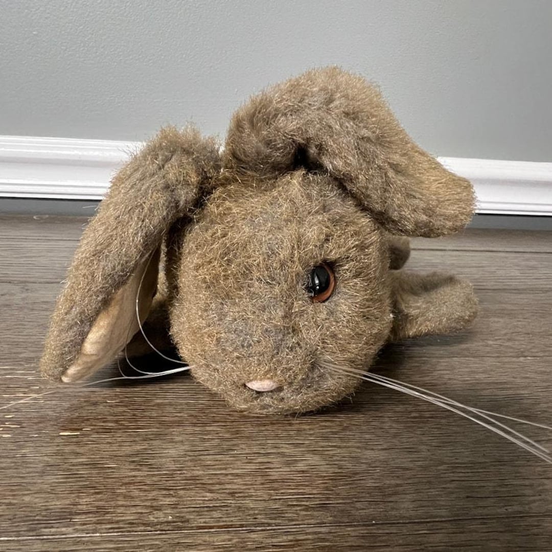 Vintage Dakin Brown Bunny Rabbot Plush Puppet - Etsy
