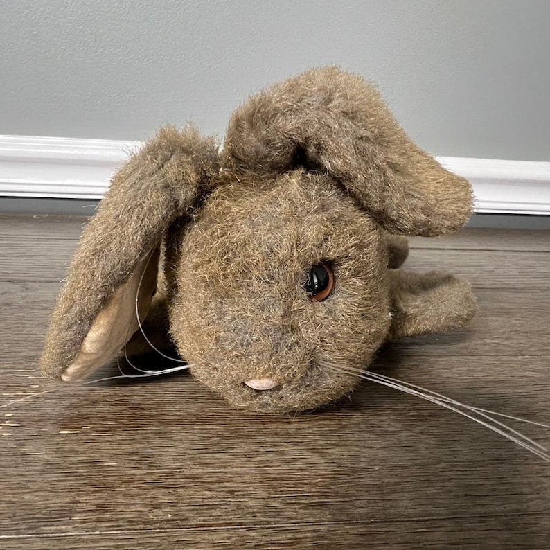 Vintage Dakin Brown Bunny Rabbot Plush Puppet - Etsy