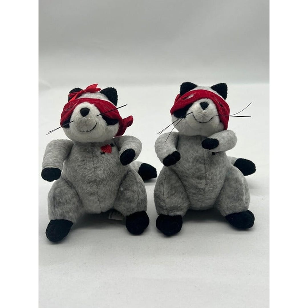 Vintage Hallmark Love Bandit Raccoon Duo - Etsy