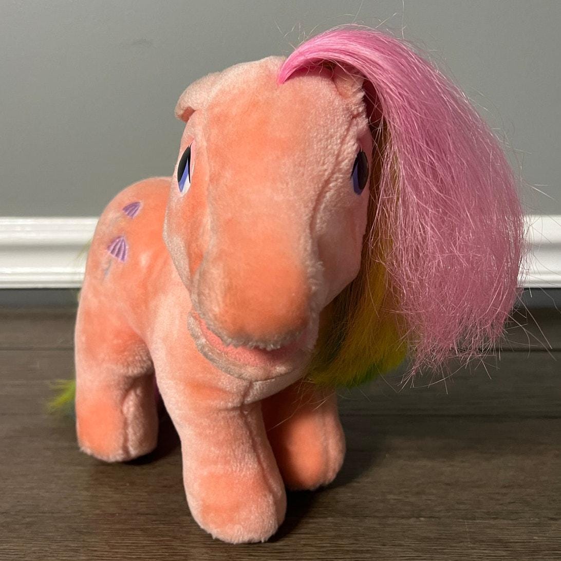 Vintage Hasbro Softies My Little Pony Parasol Earth Pony Plush - Etsy
