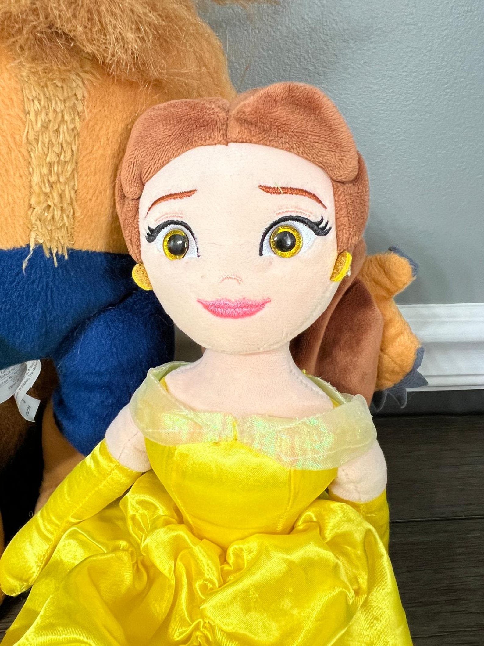 Disney's Beauty and the Beast Belle & Beast Plush Set - Etsy