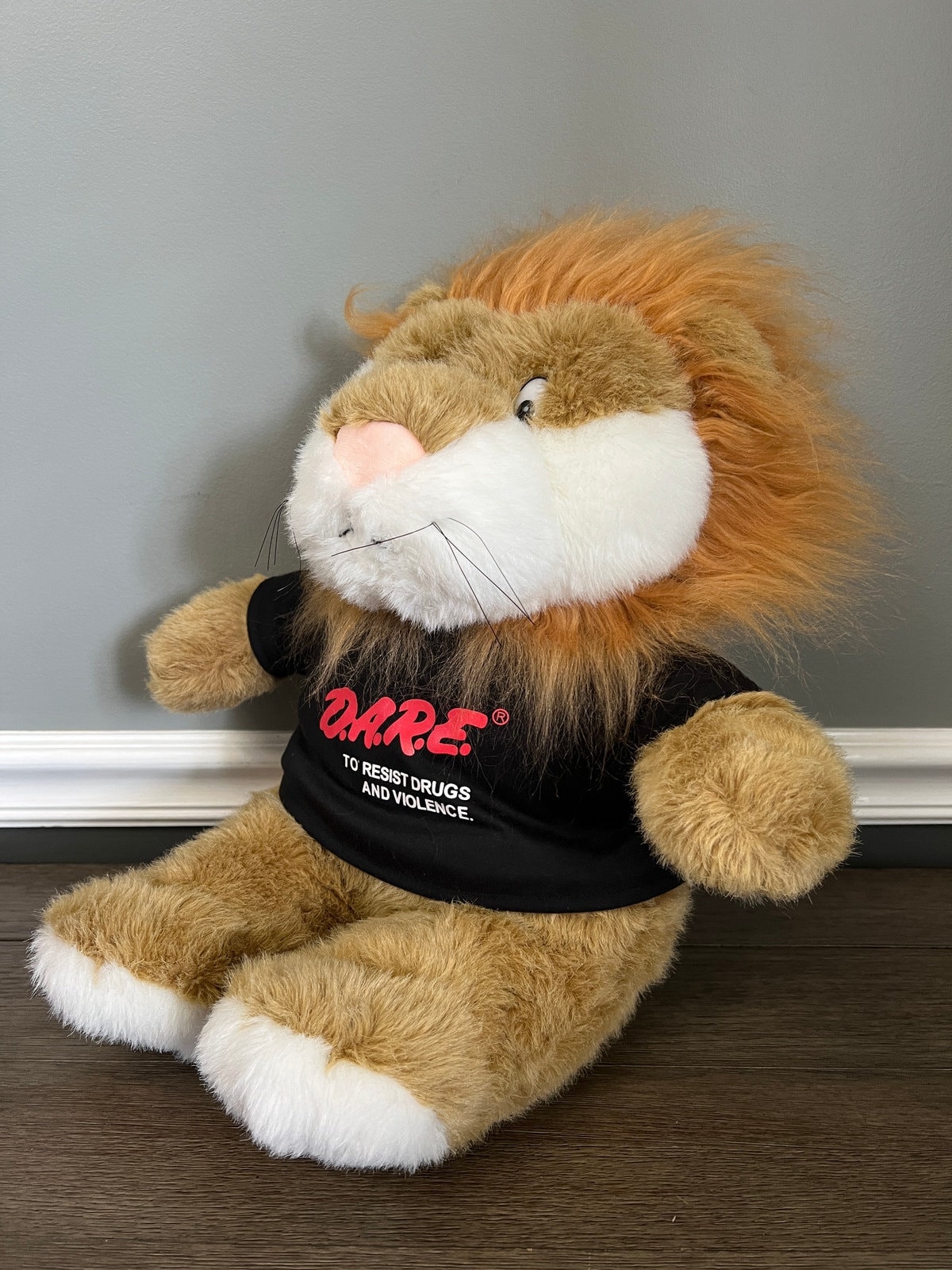 Vintage 90s D.A.R.E. Daren the Lion Plush - Etsy