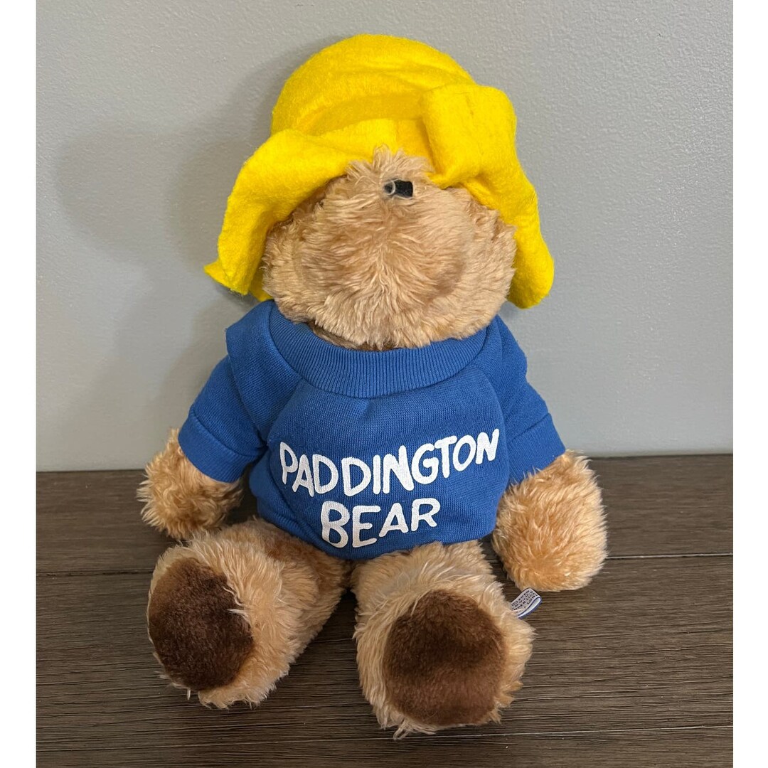 Vintage Eden Paddington Bear Yellow Hat & Blue Sweatshirt Plush - Etsy