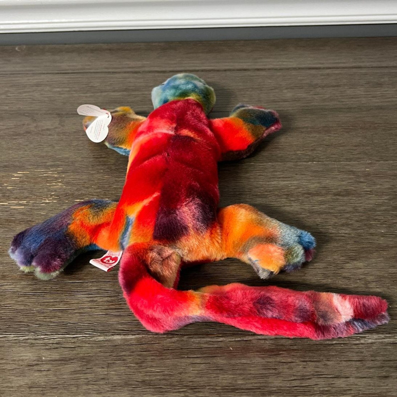 Vintage 1999 Ty Beanie Buddies Lizzy the Tye Dyed Lizard Plush - Etsy