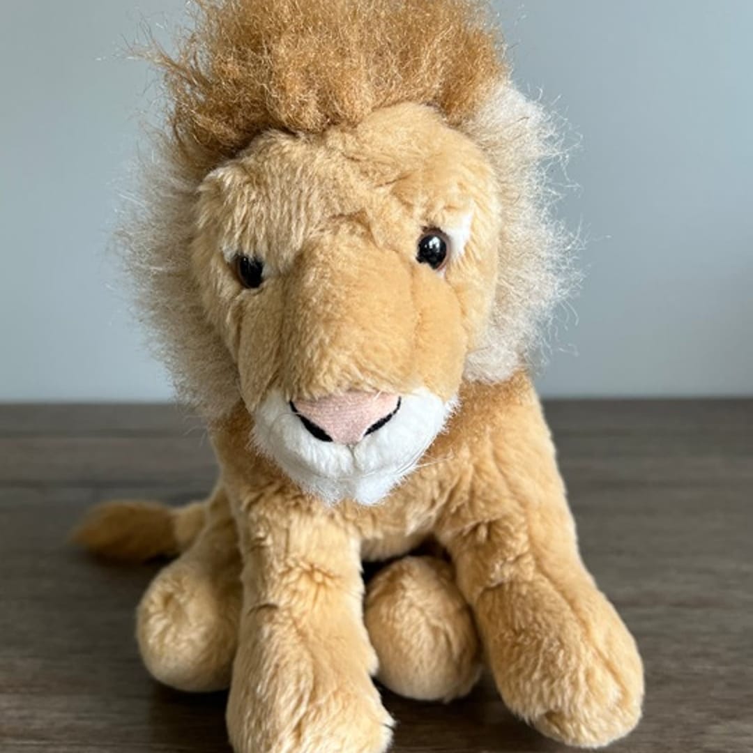 JAAG Plush Sitting Tan Lion Plush - Etsy