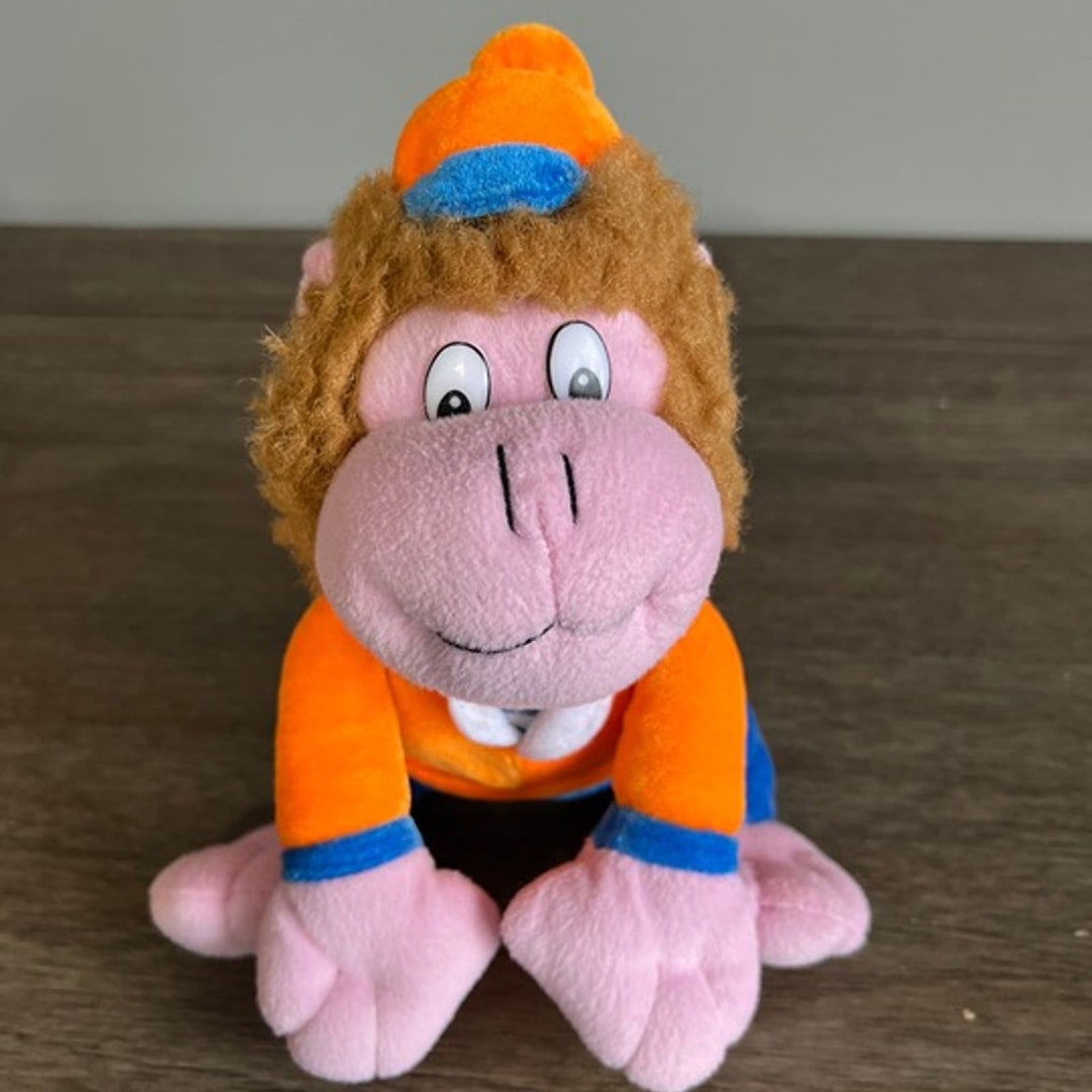 Vintage Purple Cartoon Monkey Plush - Etsy