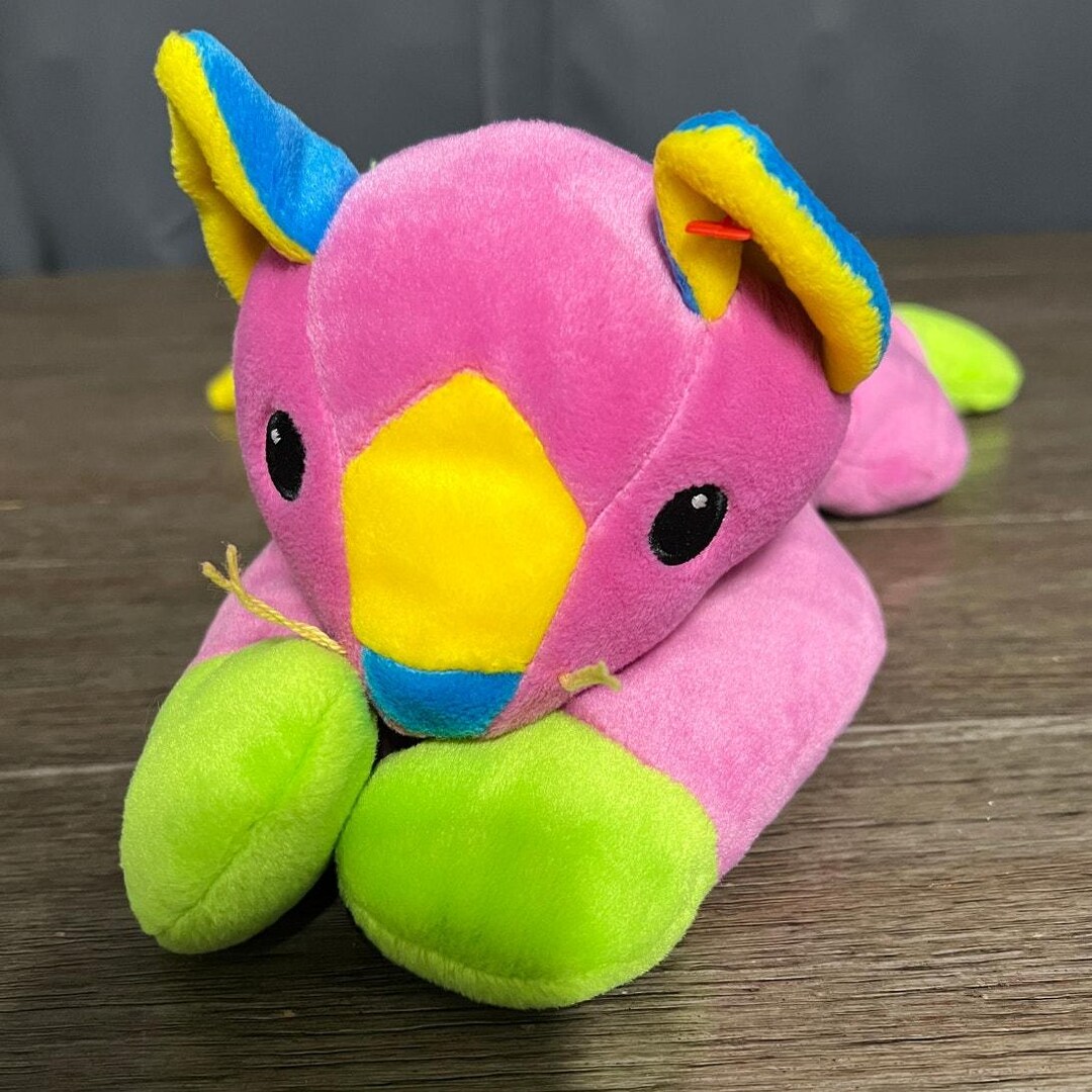 Vintage 1998 TY Beanie Buddies Meow the Color Block Kitty Plush - Etsy