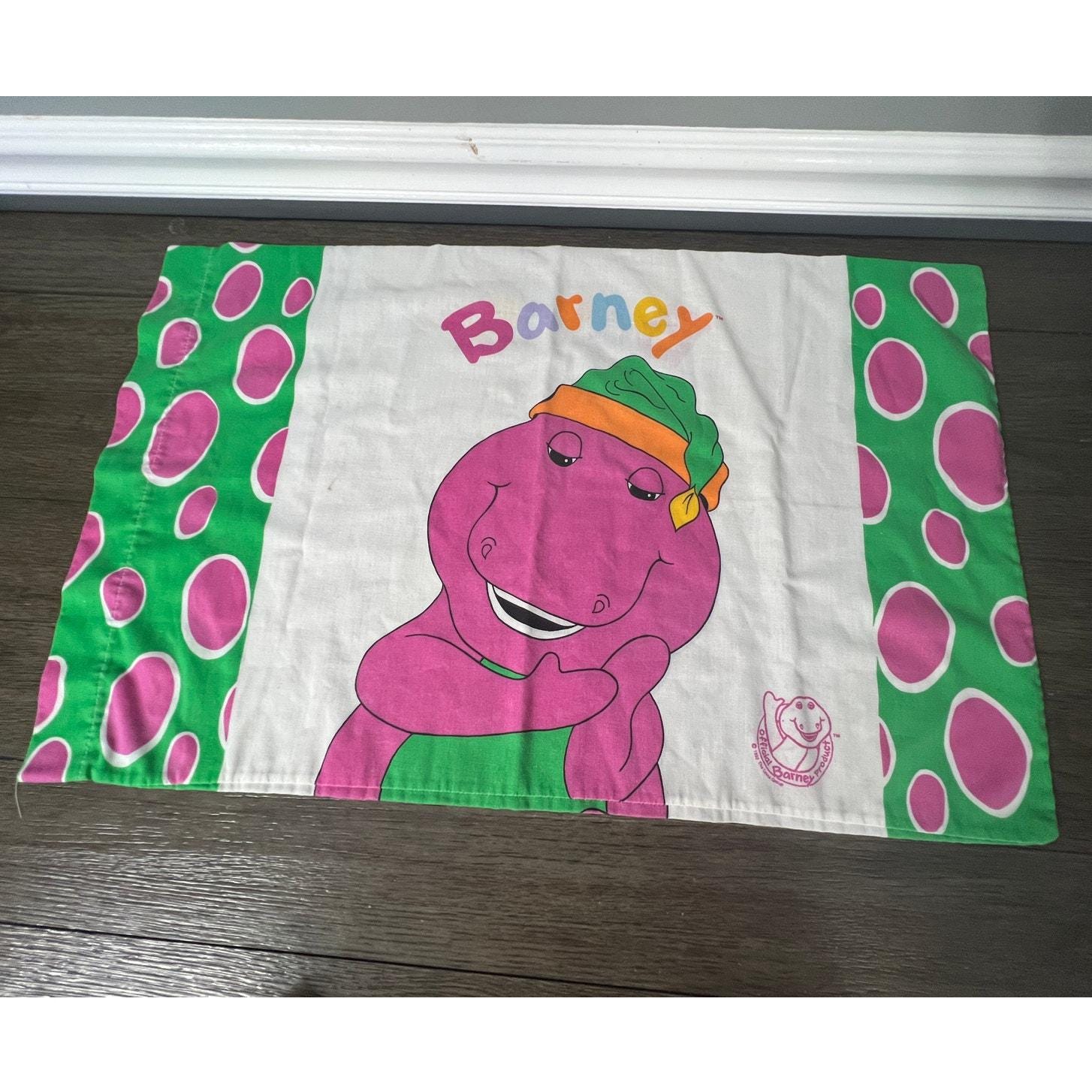 Vintage 1992 Lyons Group Barney Standard Pillow Case - Etsy