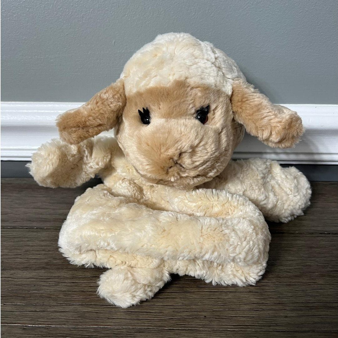 Gund Ewenice Hand Puppet Plush Ewe Sheep Lamb Stuffed Farm Animal 60163 ...