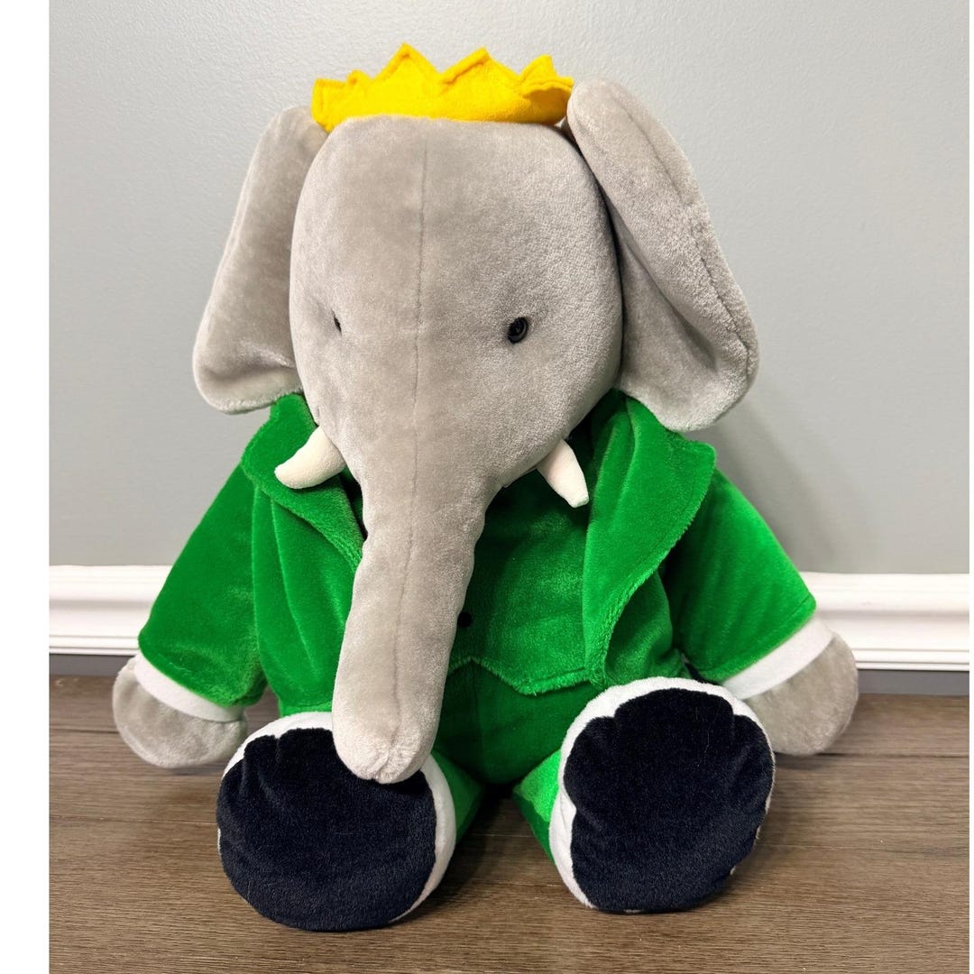 Vintage Gund 1988 Babar the Elephant Plush - Etsy