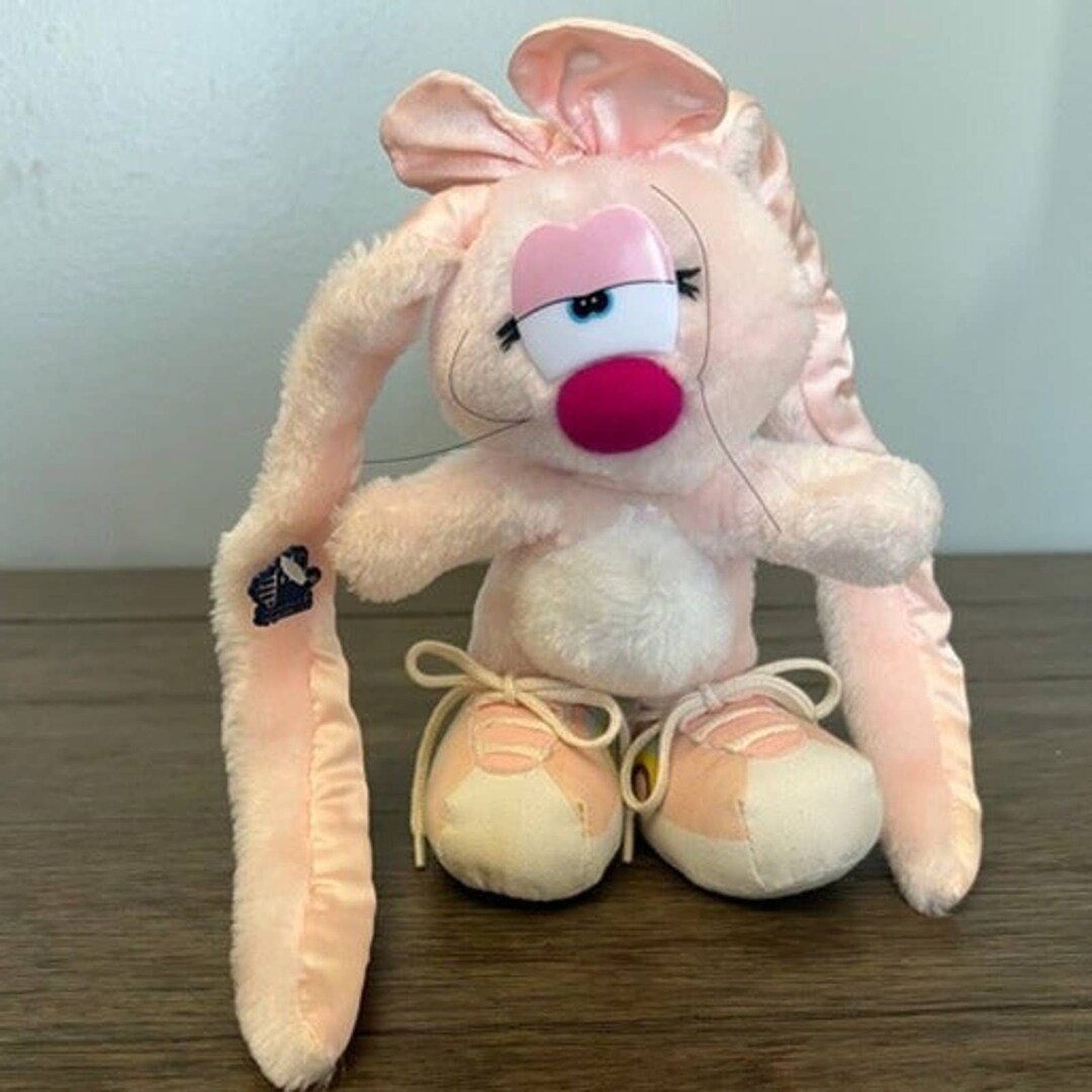 Applause Jackson Bunny Rabbit With Long Floppy Pink Ears - Etsy