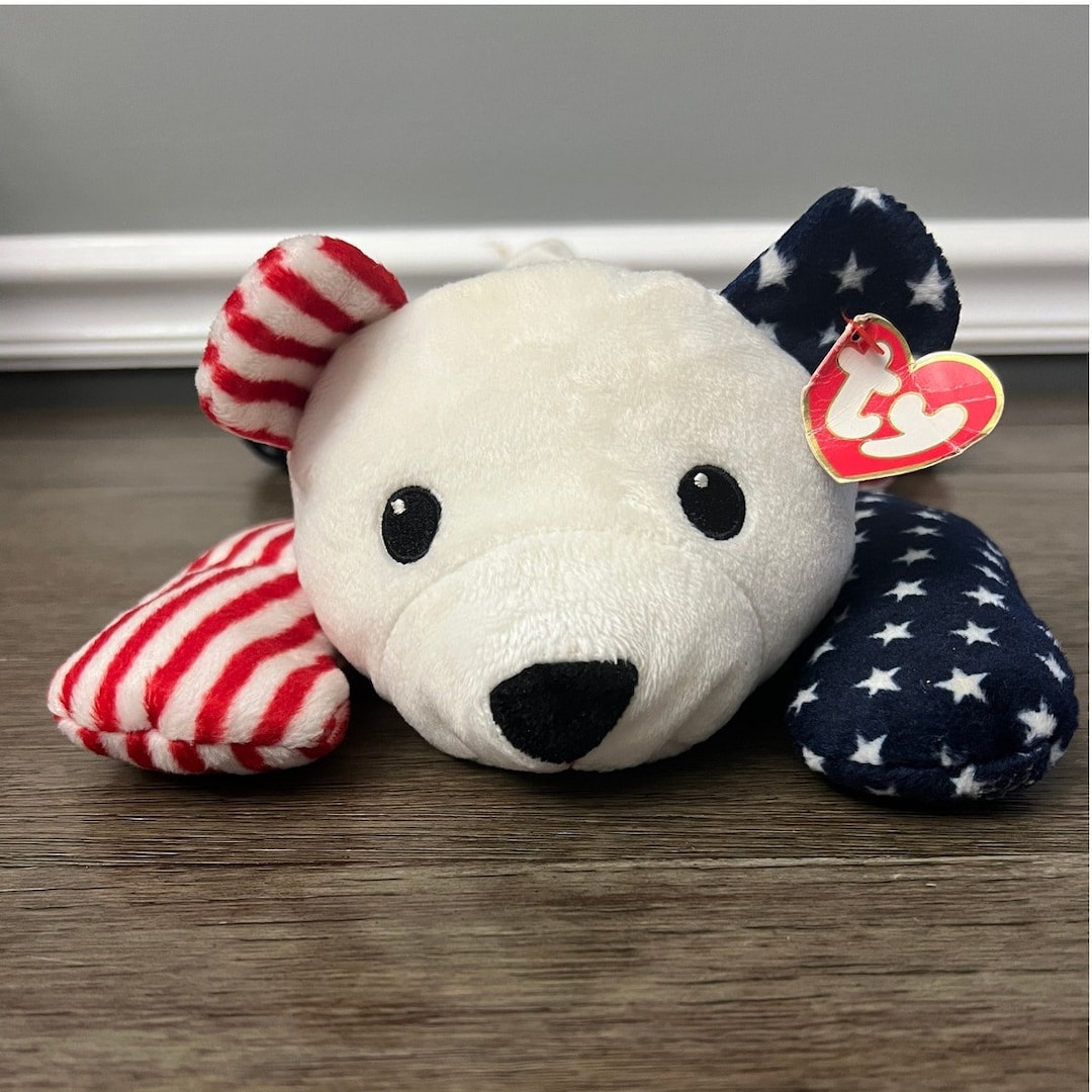 Vintage 1999 Ty Pillow Pal Sparkler Red White Blue Plush - Etsy