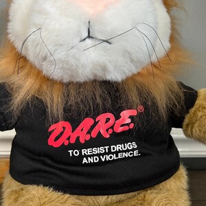 Vintage 90s D.A.R.E. Daren the Lion Plush - Etsy