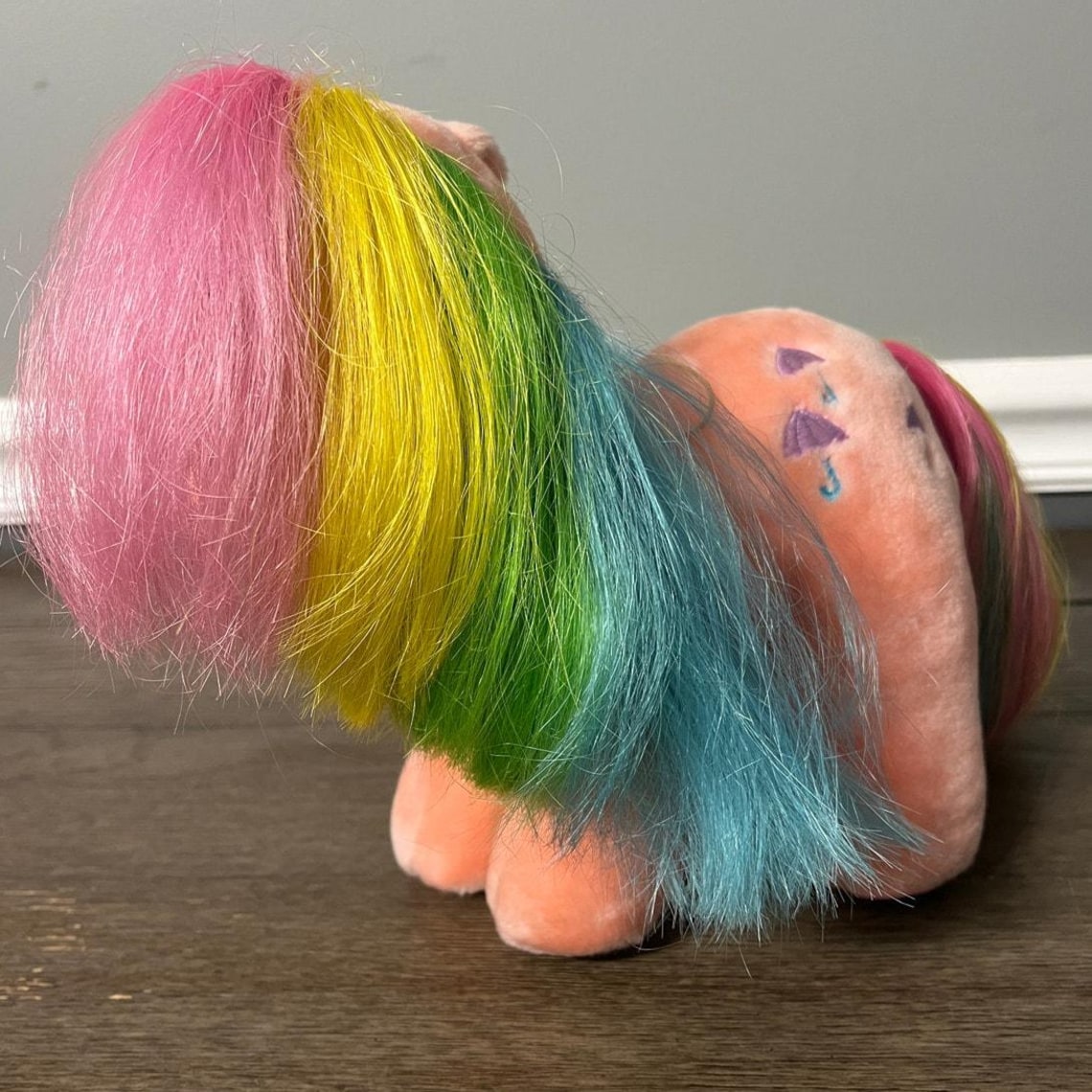 Vintage Hasbro Softies My Little Pony Parasol Earth Pony Plush - Etsy