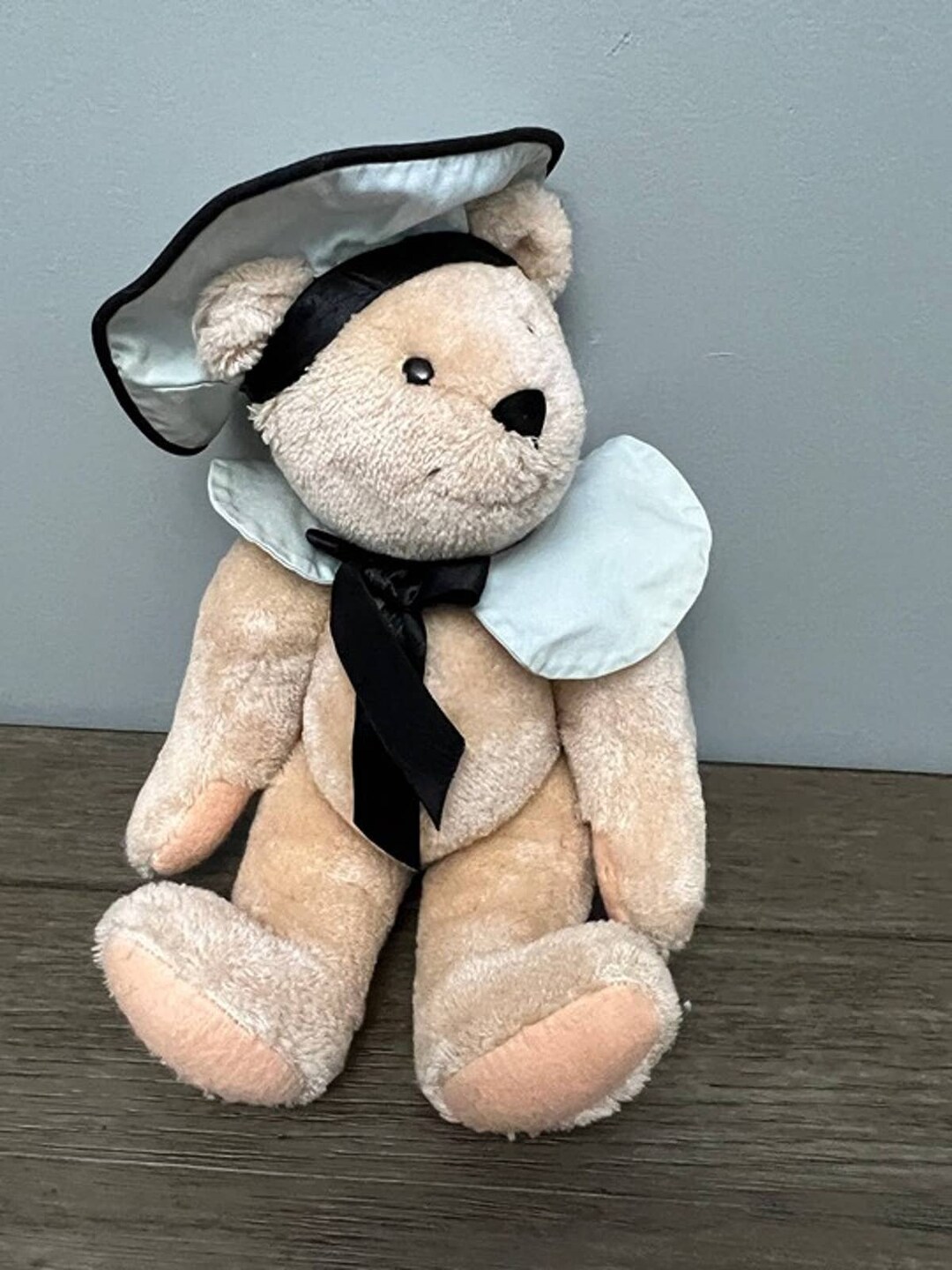 Cream Sailor Teddy Bear With Posable Limbs Vintage 1991 - Etsy