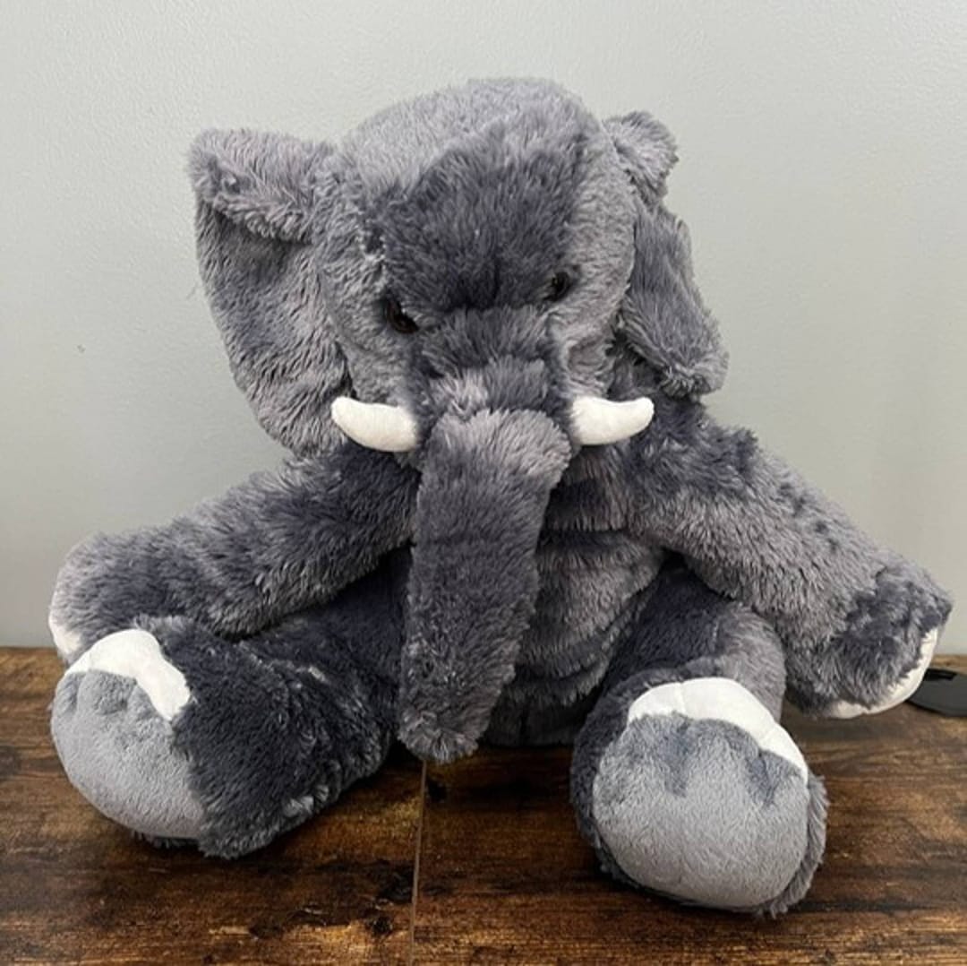Large Toys R Us Grey Elephant Plush - Etsy