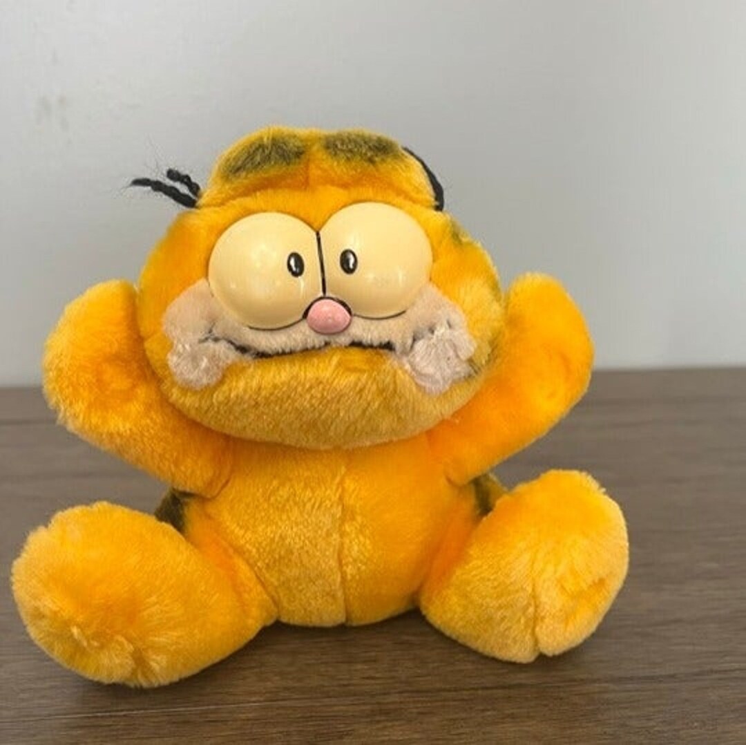 Vintage 1981 Dakin Garfield Plush Suction Cup Attack Cat - Etsy
