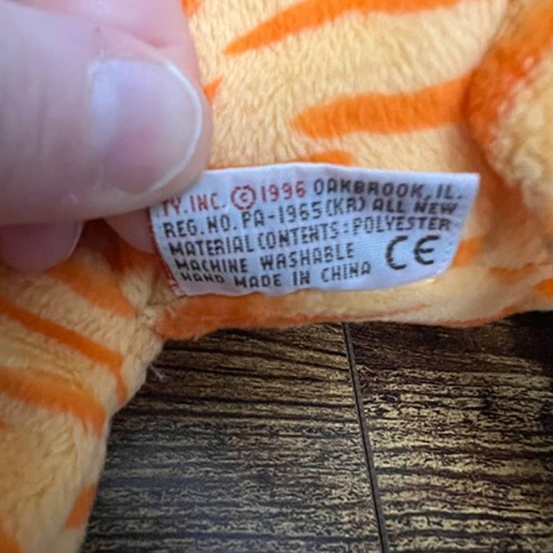 Ty Pillow Pals Purr the Tiger Cat Plush Vintage 1996 - Etsy