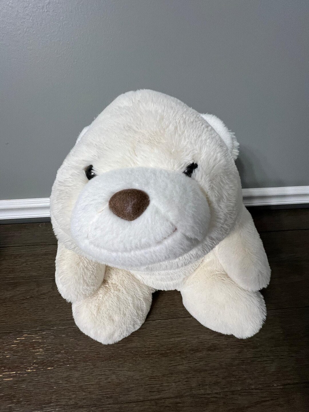 Vintage Gund Snuffles White Polar Bear Plush - Etsy