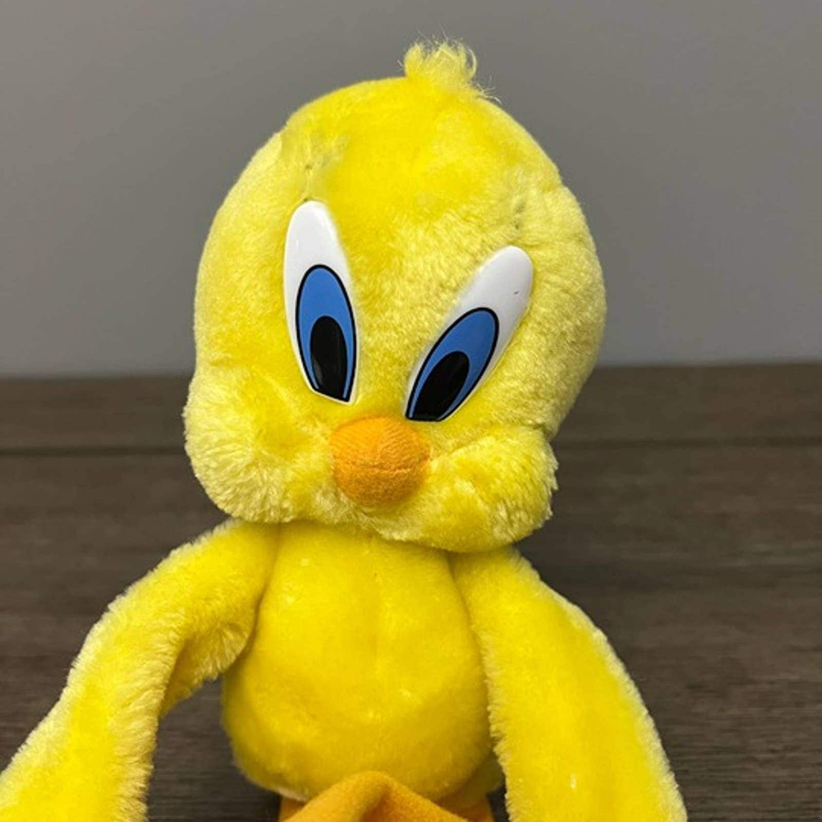 Warner Bros Tweety Bird With Long Hook And Loop Plush Vintage 2001 Etsy