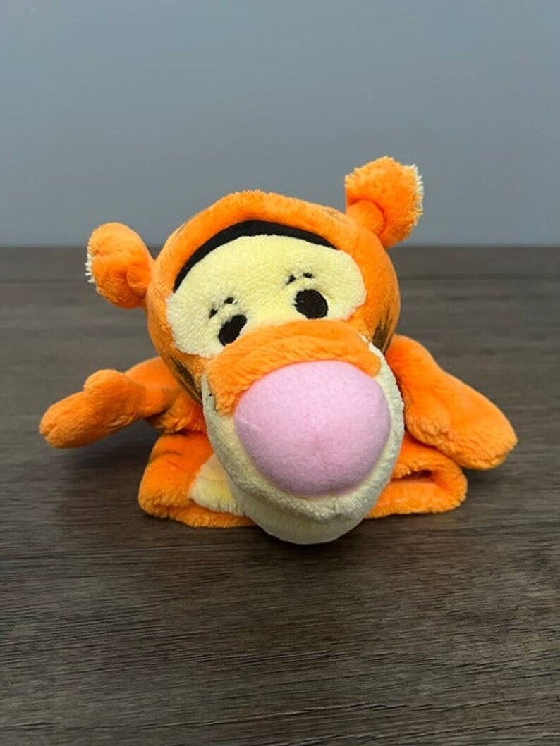 Mattel Disney Tigger Plush Hand Puppet 9 Vintage - Etsy