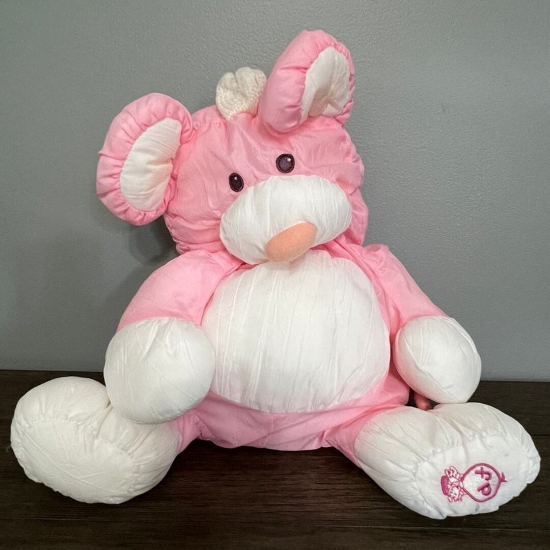 Vintage 1986 Fisher-price Puffalump Pink White Mouse Plush - Etsy