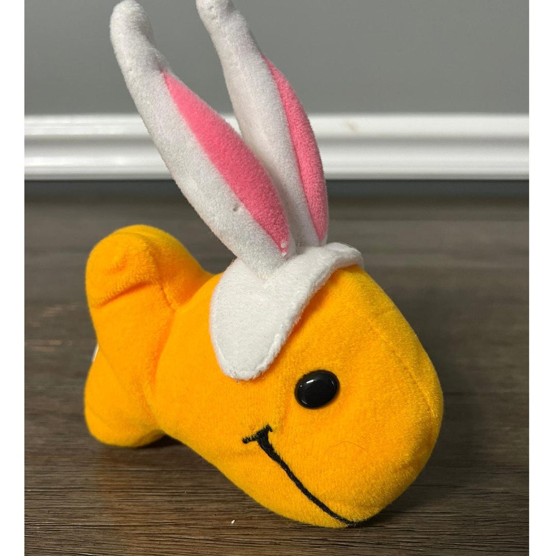 Easter Goldfish Plush With Bunny Ears - Etsy
