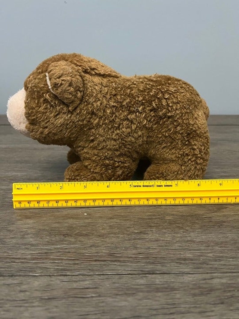 Vintage 1985 Polar Puff Brown Bear Plush 9" - Etsy