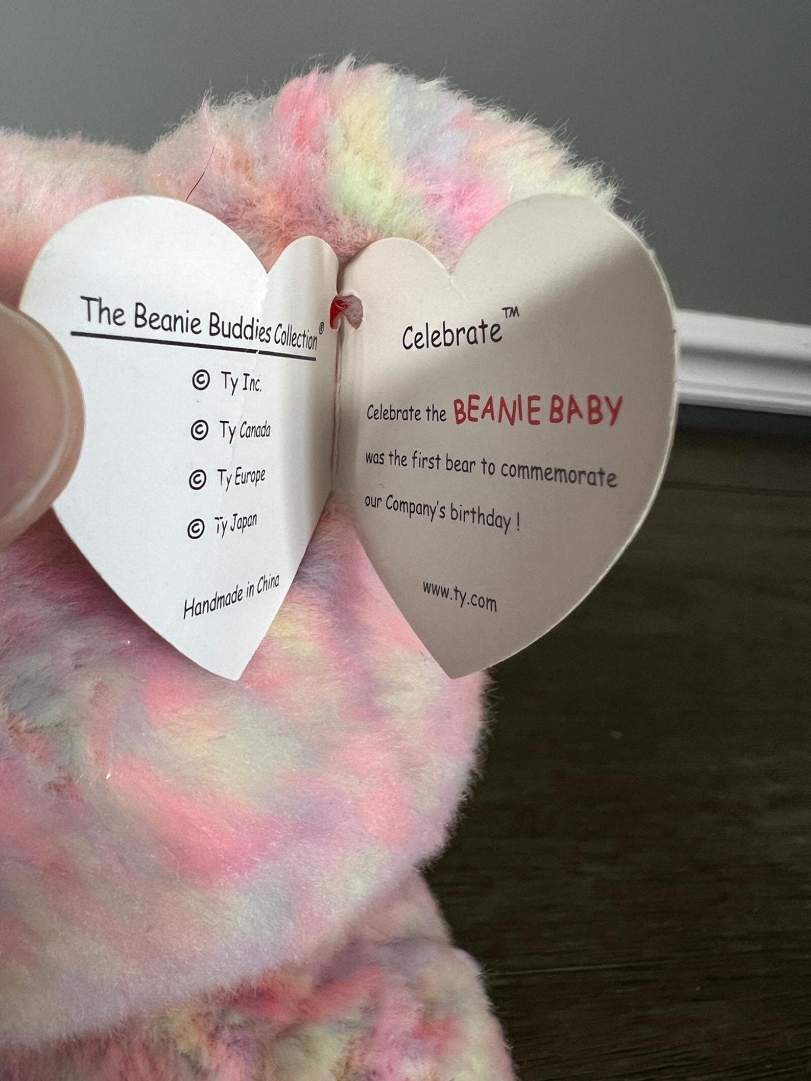 Vintage 2001 Ty Beanie Buddies Celebrate the Teddy Bear Plush - Etsy