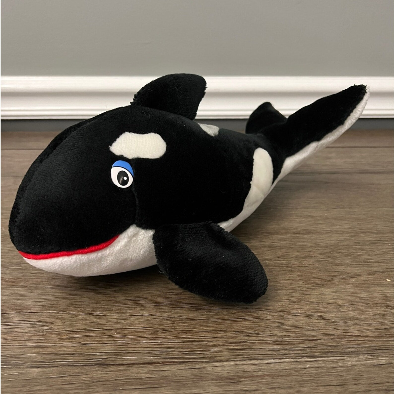Vintage 80's Sea World Shamu Killer Whale Orca Fish Plush Stuffed ...